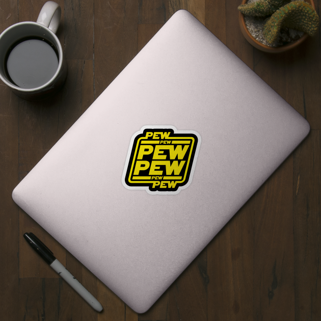 Pew Pew Pew - Star Wars - Sticker | TeePublic